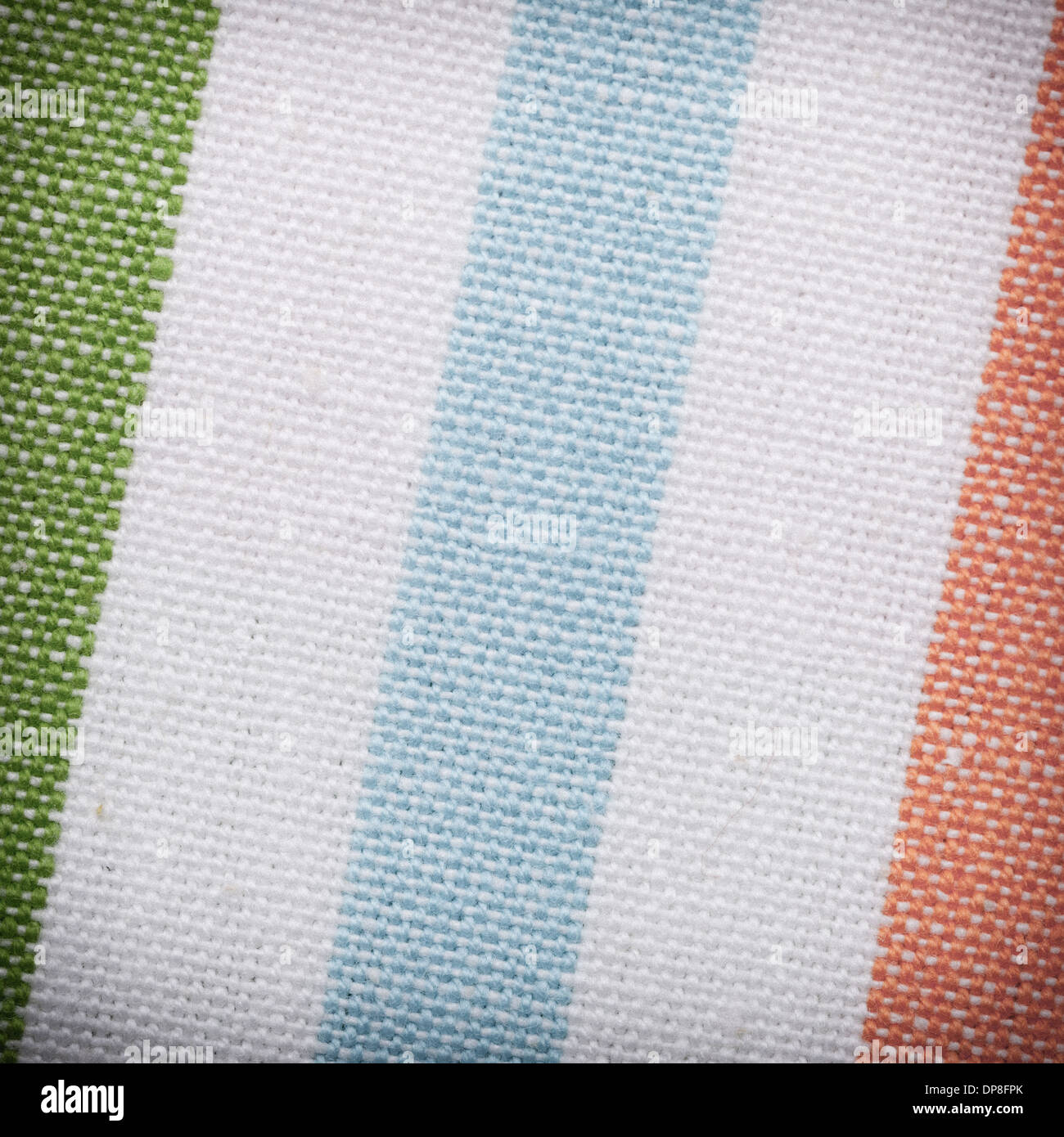 Closeup Of Colorful Striped Fabric Textile As Background Texture Or