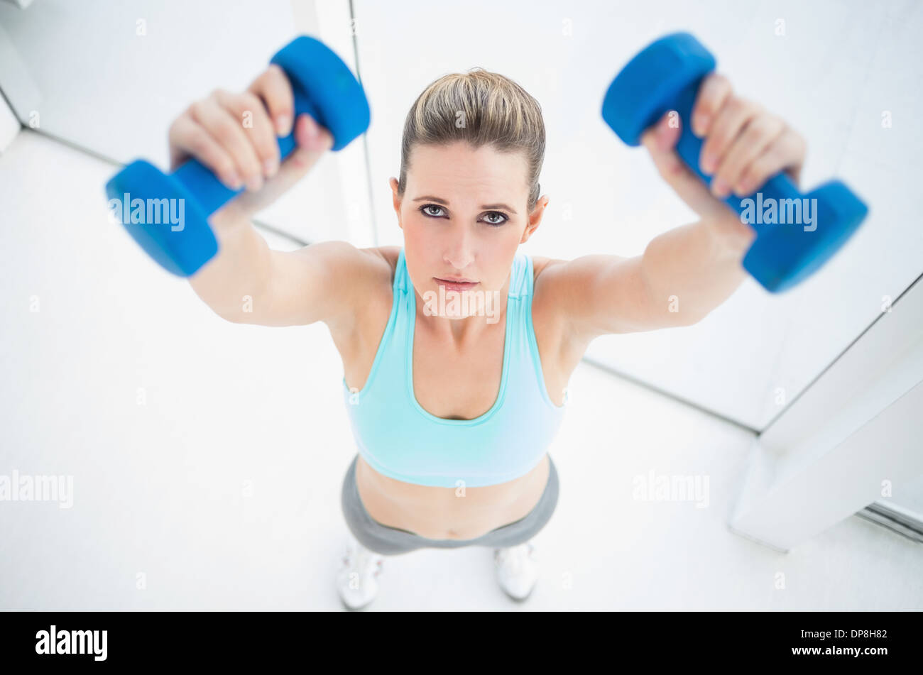 Focused concentrated woman training hi-res stock photography and images ...