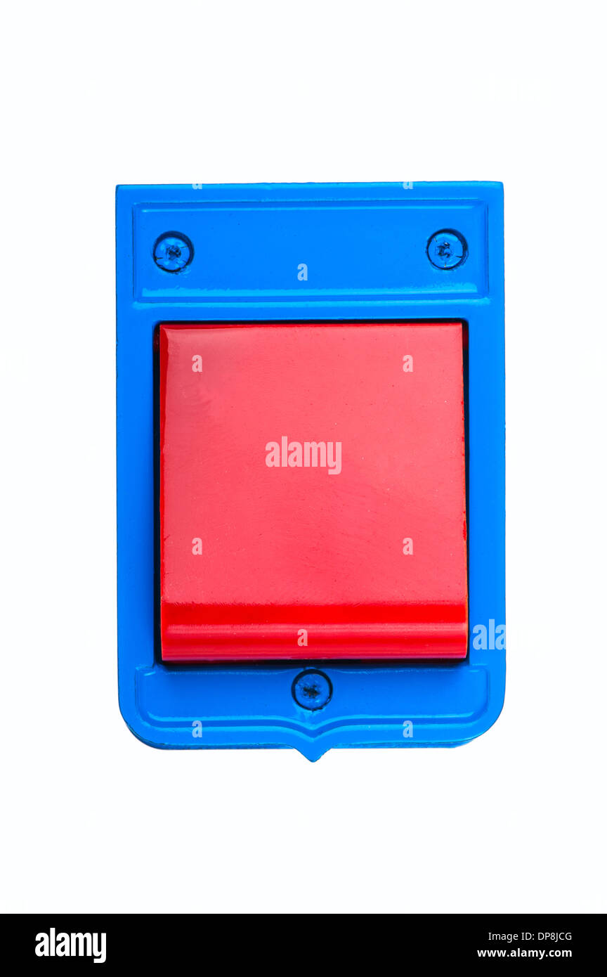 electric bell button - on white background Stock Photo - Alamy