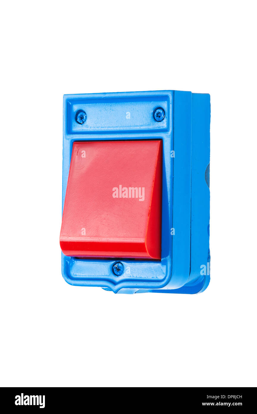 electric bell button - on white background Stock Photo - Alamy