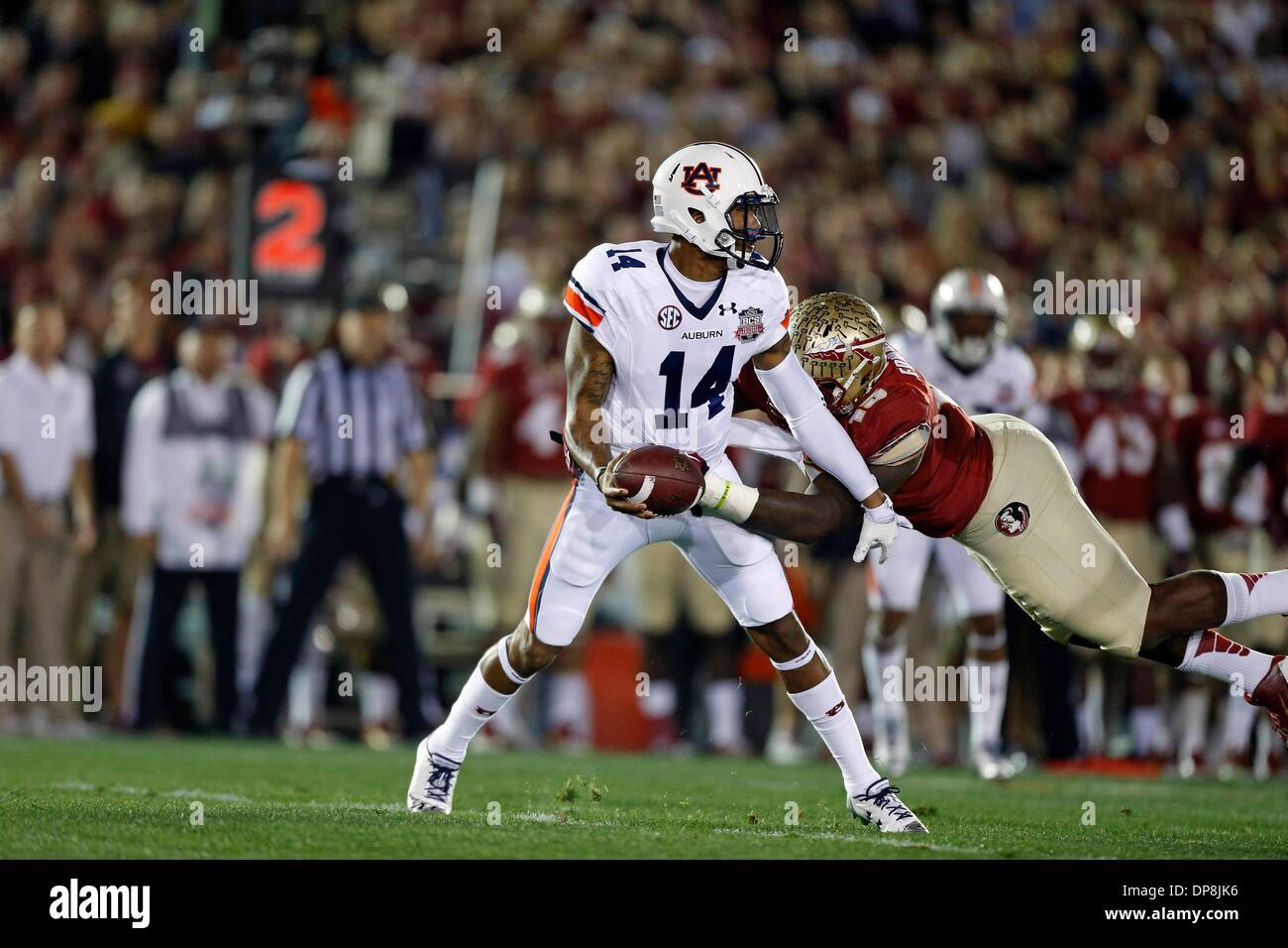 Pasadena, California, USA. 06th Jan, 2014. Auburn Tigers quarterback ...