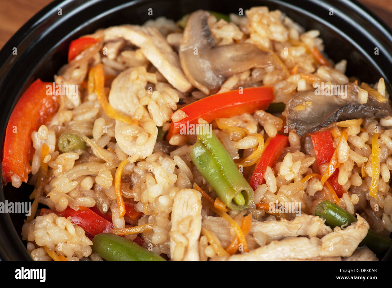 Rice chicken vegetable Stock Photo - Alamy