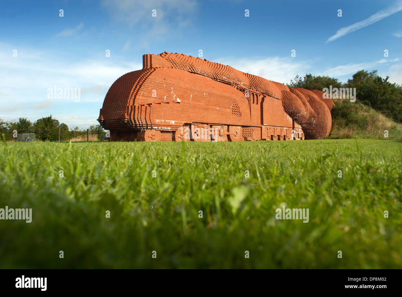 Brick Train by David Mach / Darlington, County Durham Stock Photo - Alamy