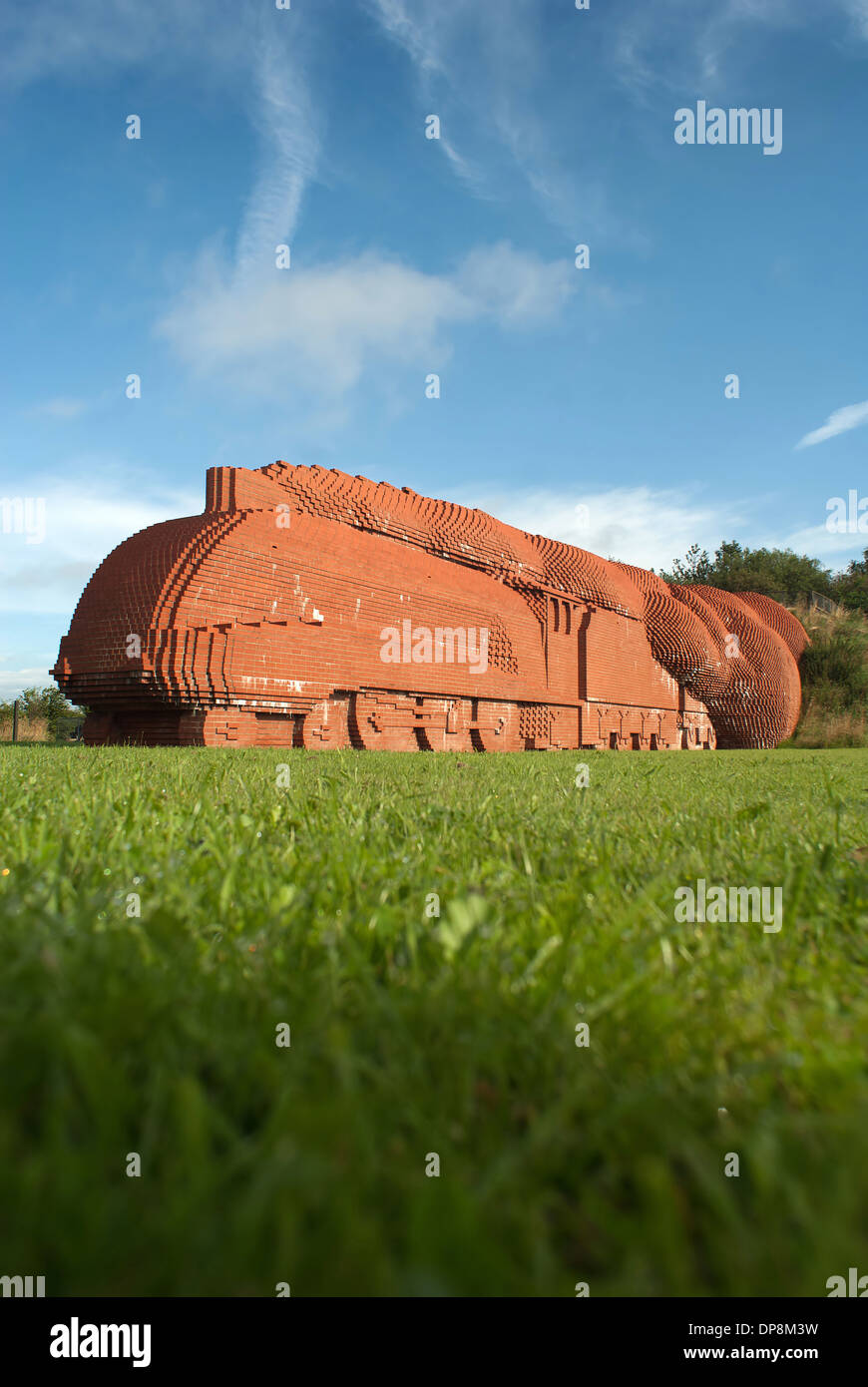 Brick Train by David Mach / Darlington, County Durham Stock Photo - Alamy