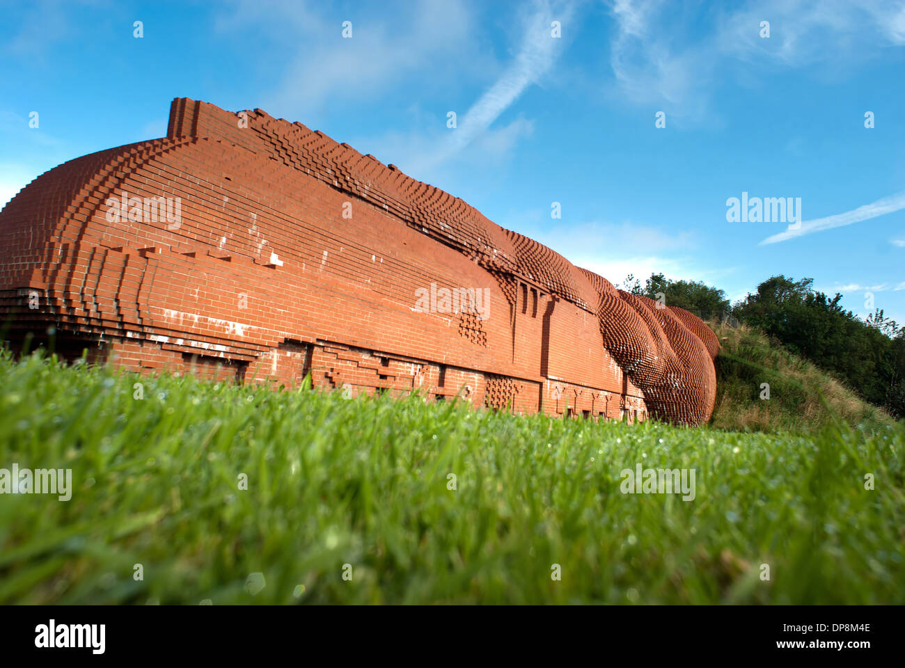 Brick Train by David Mach / Darlington, County Durham Stock Photo - Alamy