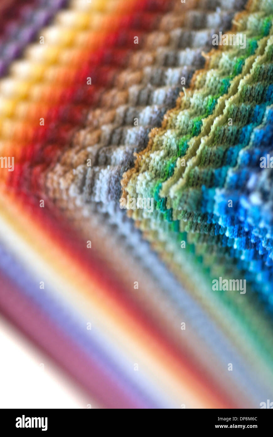 Coloured material swatches Stock Photo - Alamy