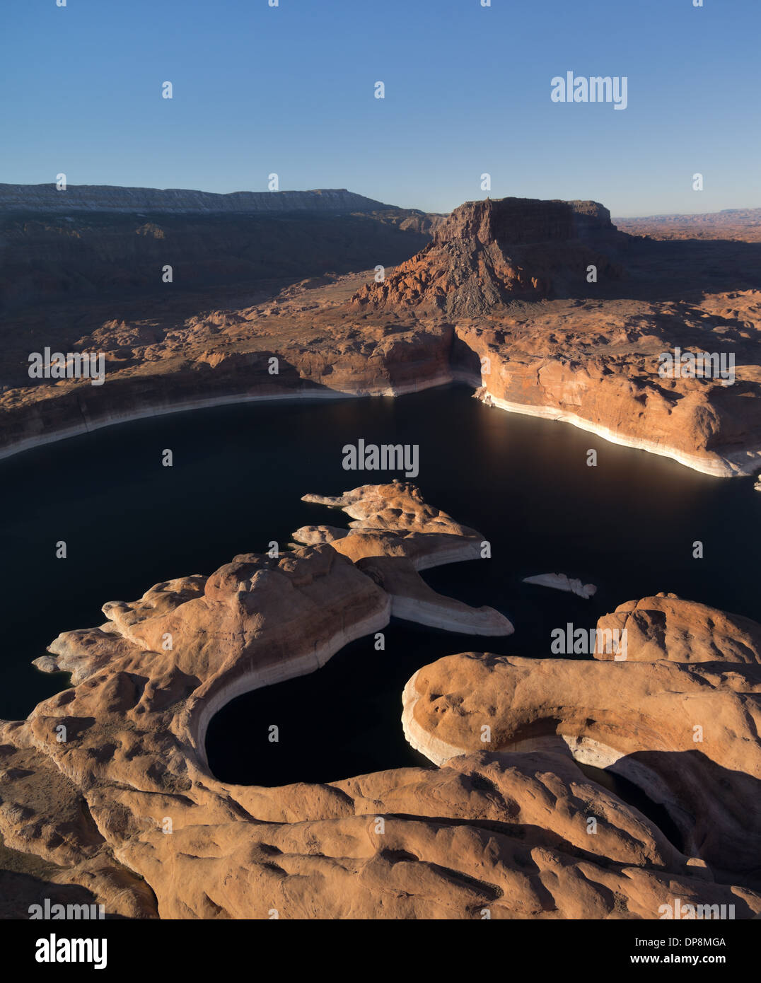 Aerial photography of Lake Powell on the Colorado River Arizona USA ...