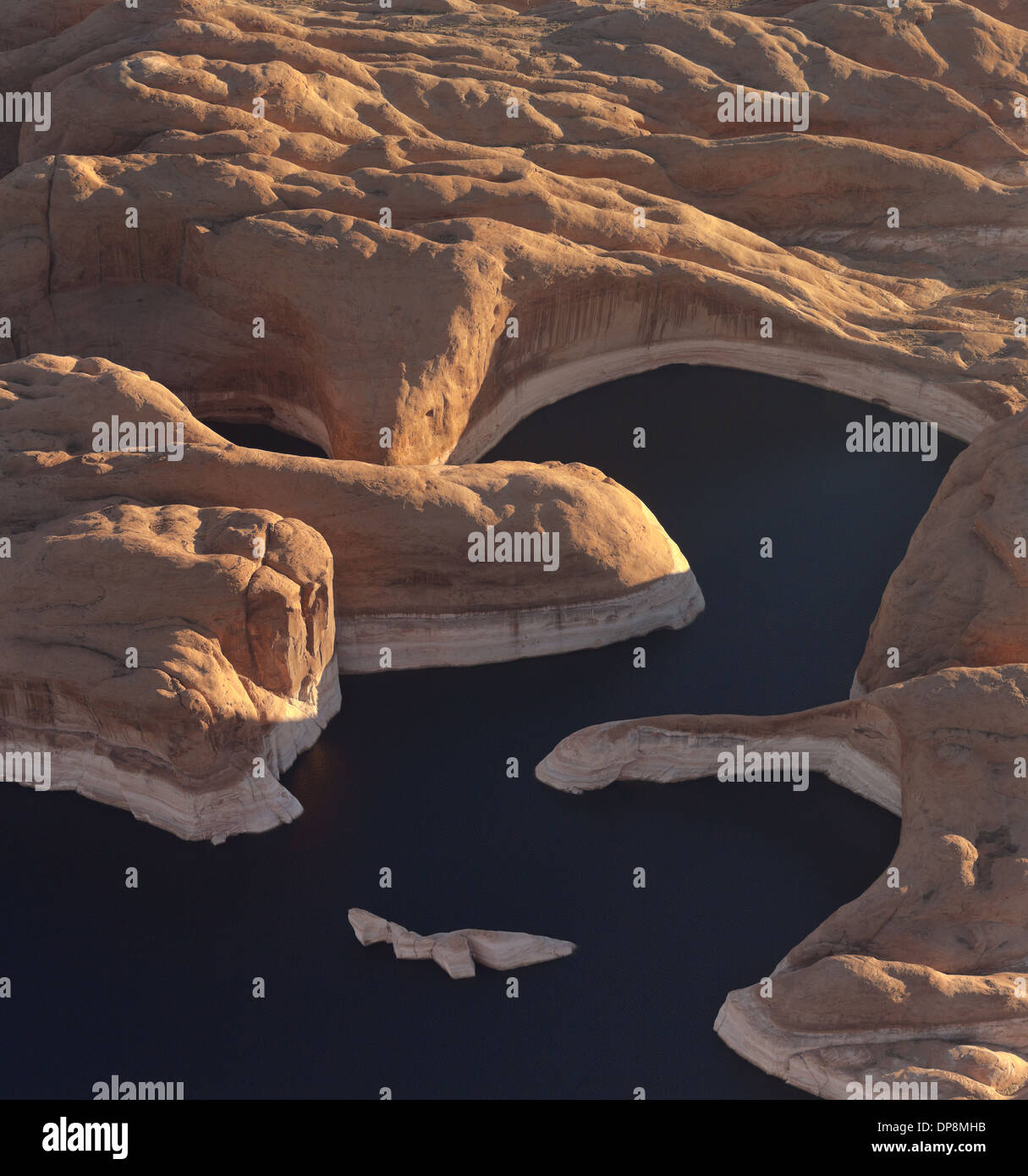 Aerial photography of Lake Powell on the Colorado River Arizona USA ...