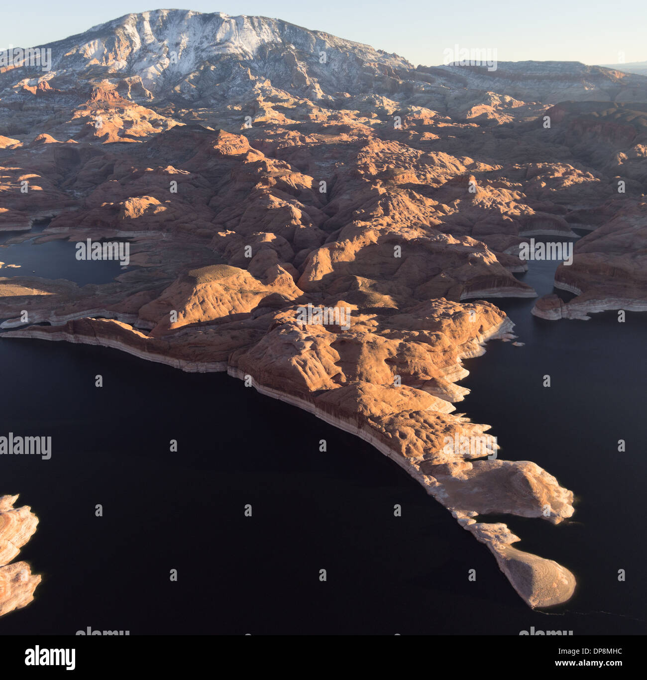 Aerial photography of Lake Powell on the Colorado River Arizona USA ...