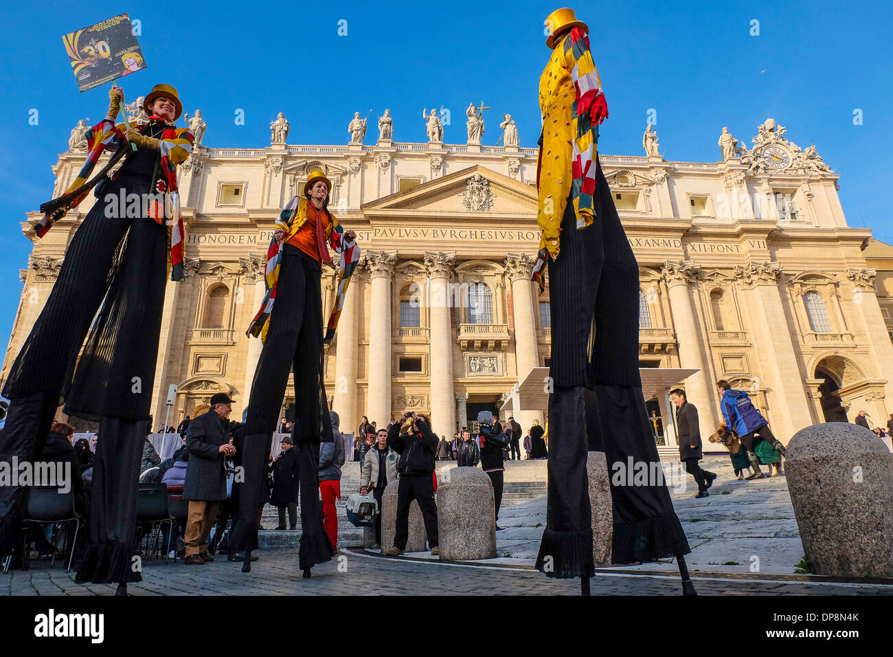 Vatican, Rome, Italy. 08th Jan, 2014. The Golden Circus of Liana Orfei ...