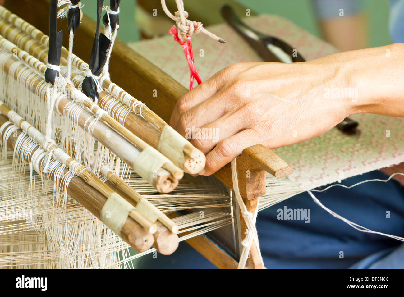 Old machine for spinning silk hi-res stock photography and images - Alamy