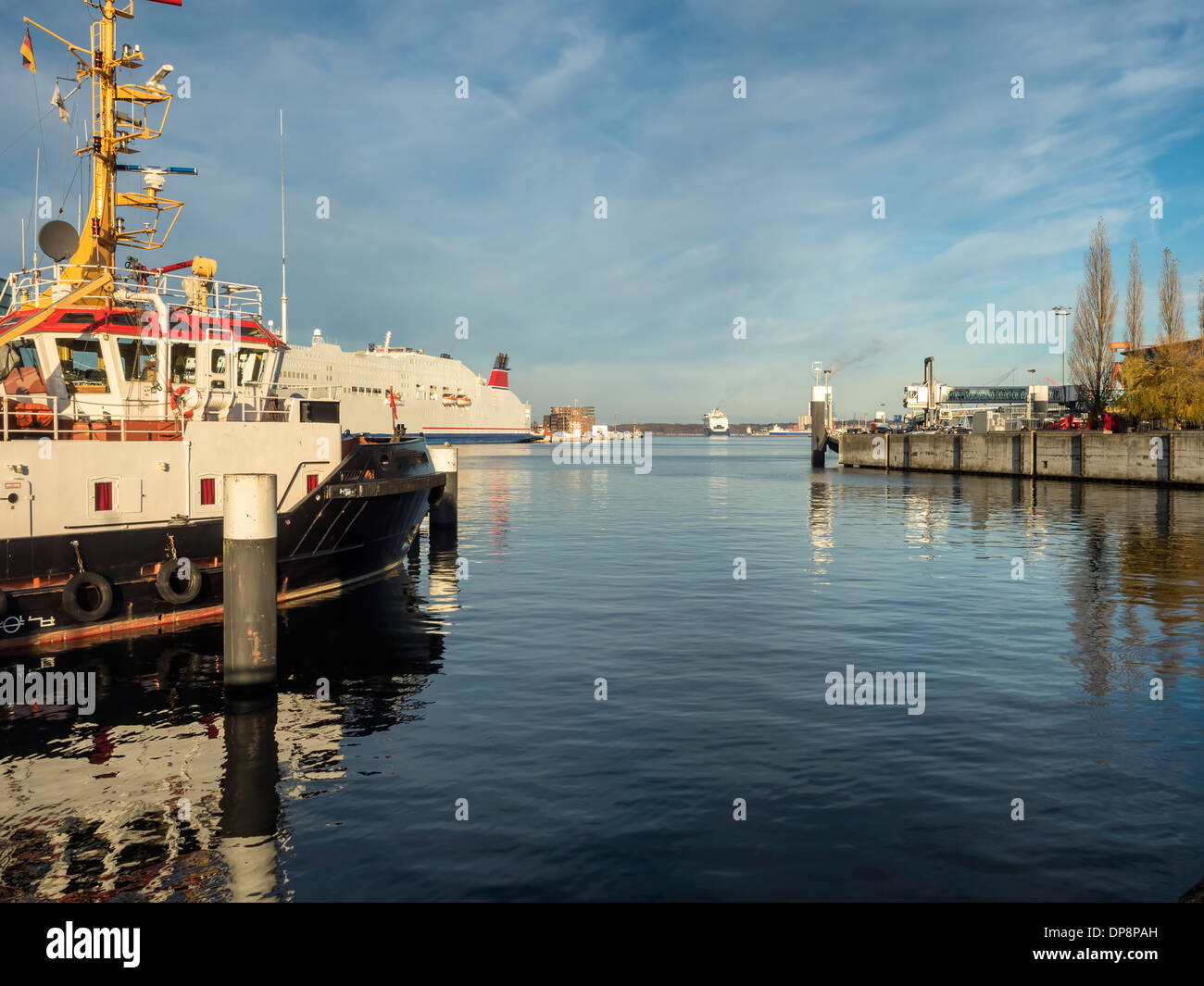 The harbor in Kiel in Schleswig-Holstein in Germany Stock Photo - Alamy