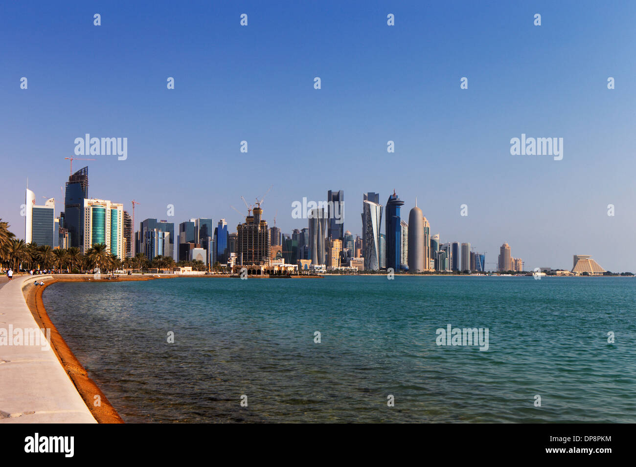 Doha bay skyline hi-res stock photography and images - Alamy