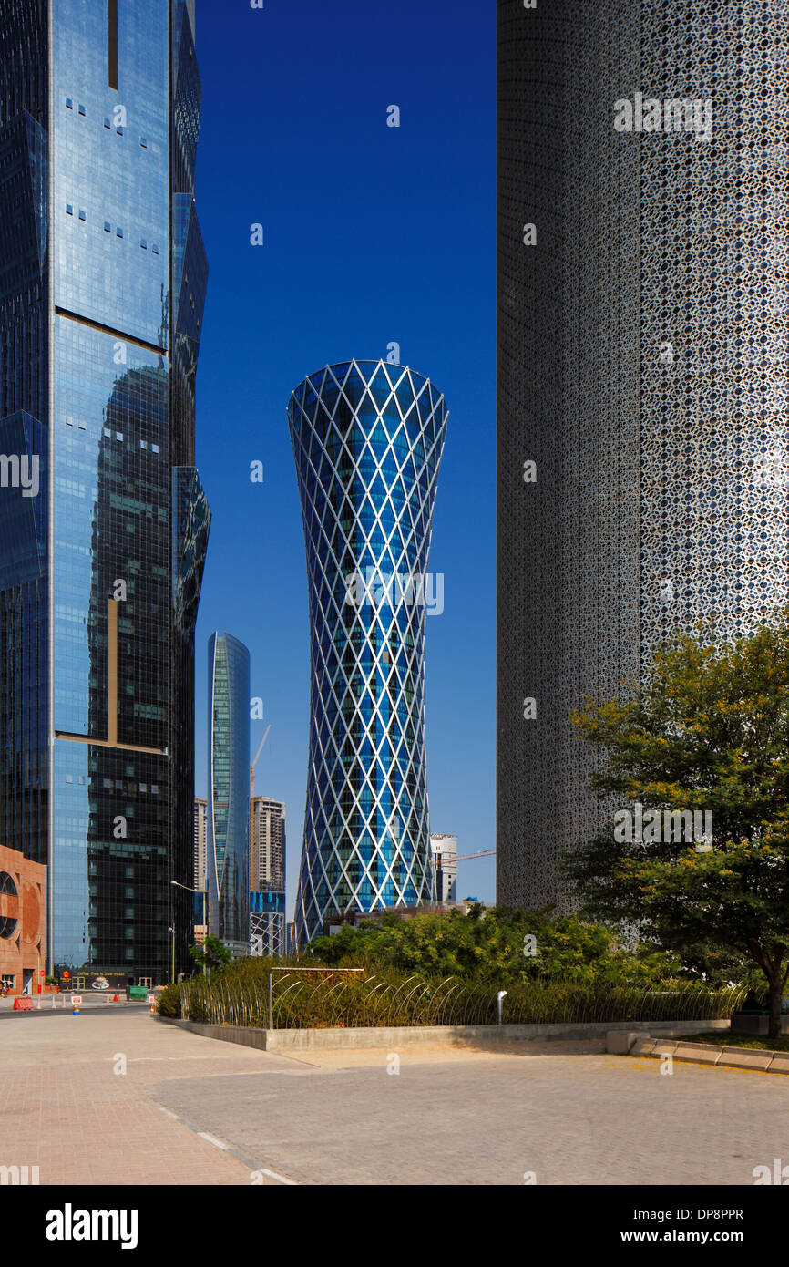 The Tornado Tower, also called the QIPCO Tower, is a skyscraper in Doha, Qatar. The iconic ...