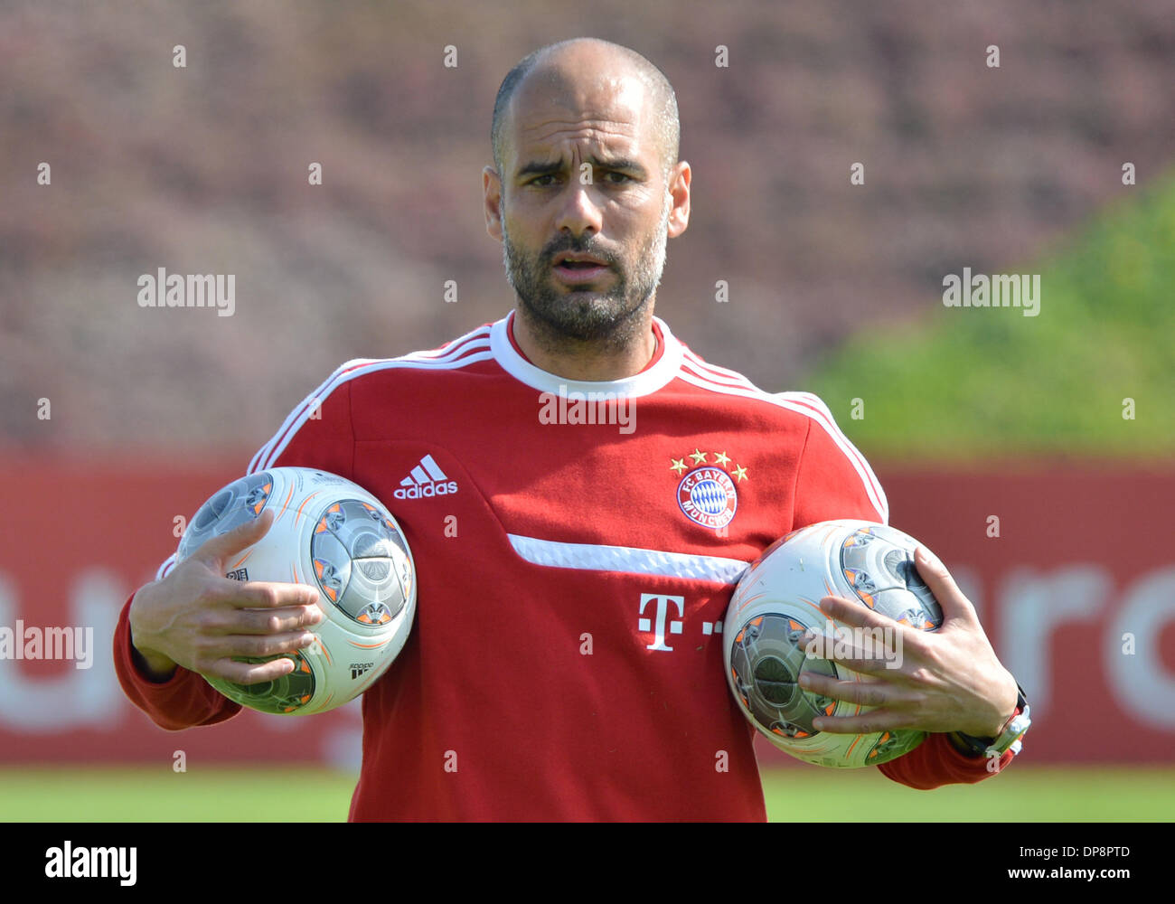 Doha, Qatar. 09th Jan, 2014. Munich's coach Pep Guardiola during the ...