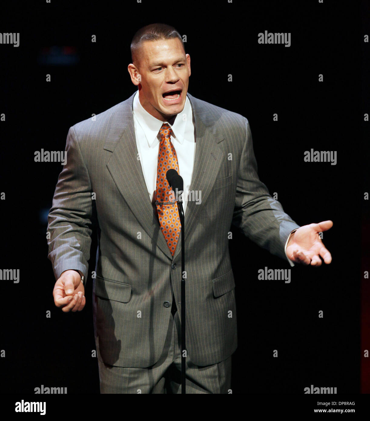 Las Vegas, Nevada, USA. 9th Jan, 2014. WWE Superstar John Cena speaks ...