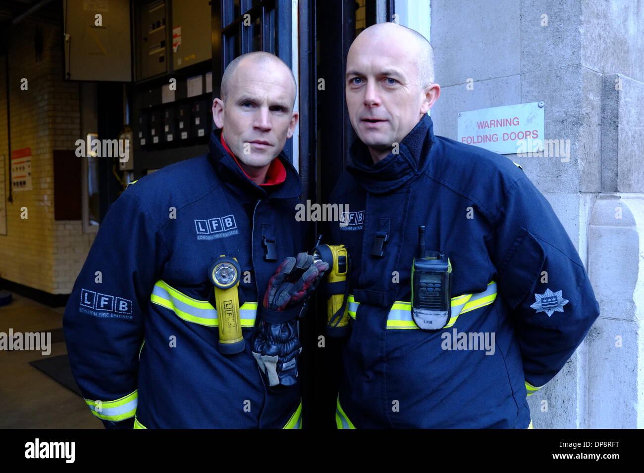 London, UK. 09th Jan, 2014. Fire Brigade staff and supporters gather at ...