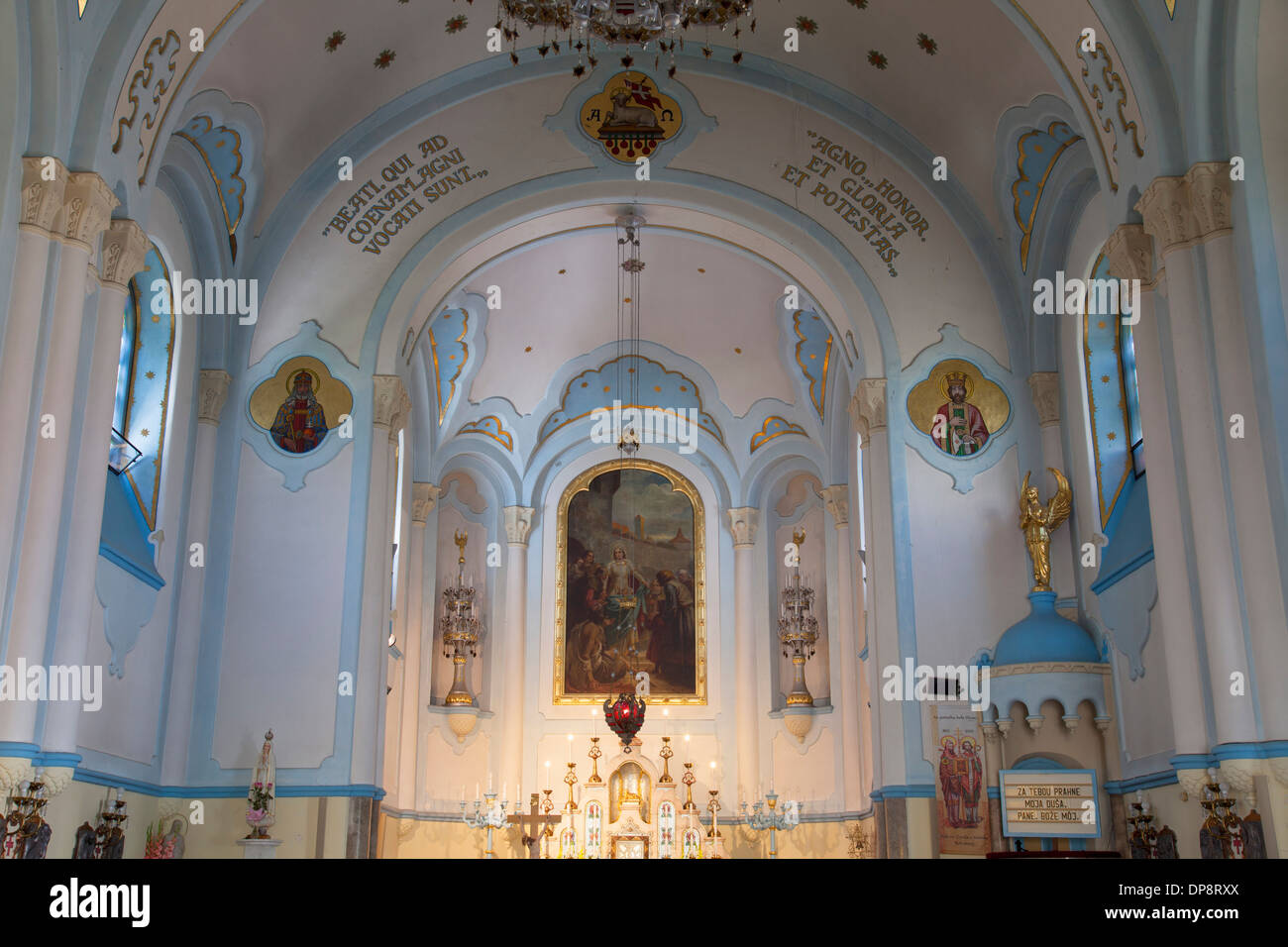 Interior of Church of St Elizabeth (Blue Church), Bratislava, Slovakia ...