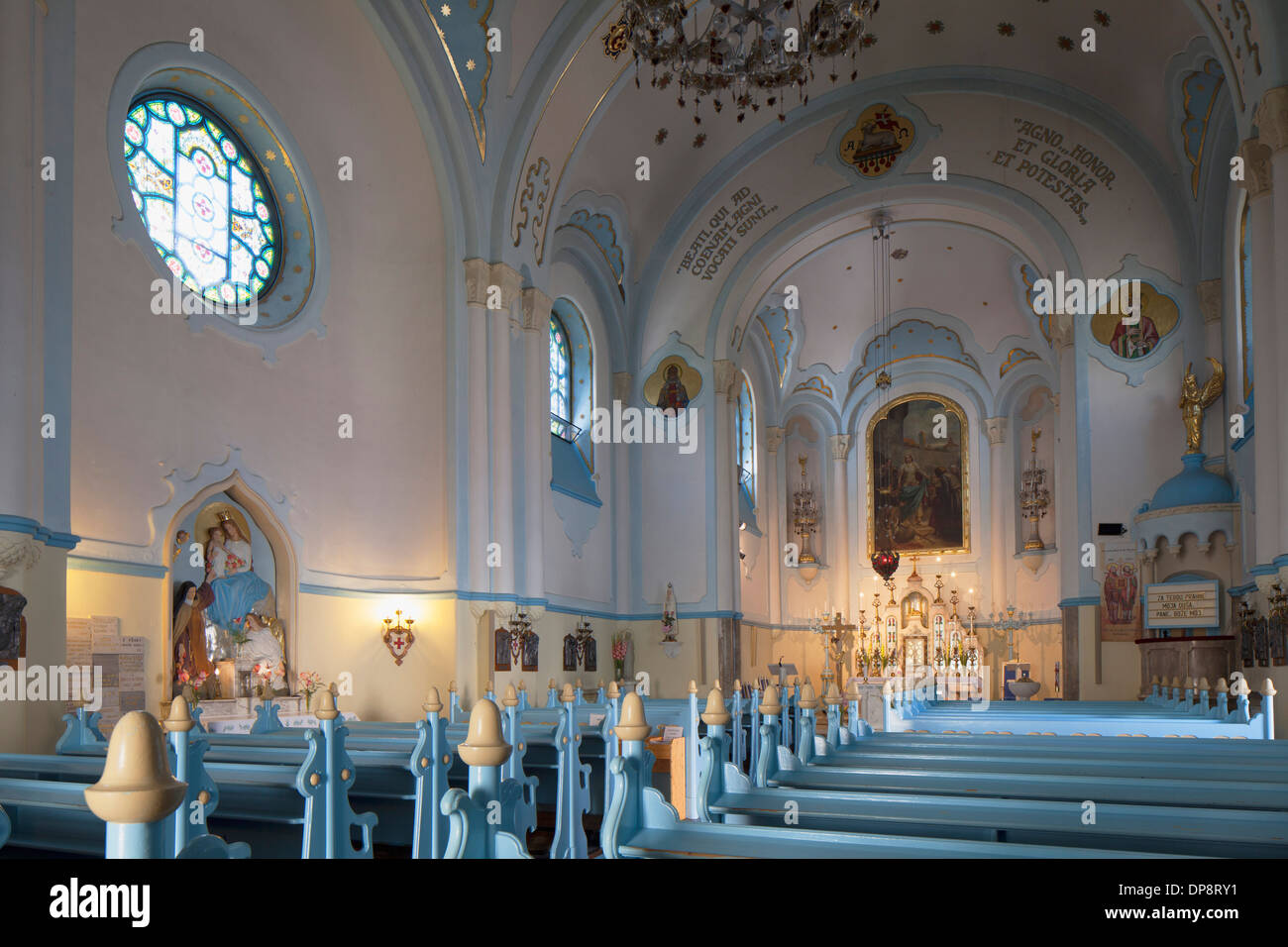 Interior of Church of St Elizabeth (Blue Church), Bratislava, Slovakia ...