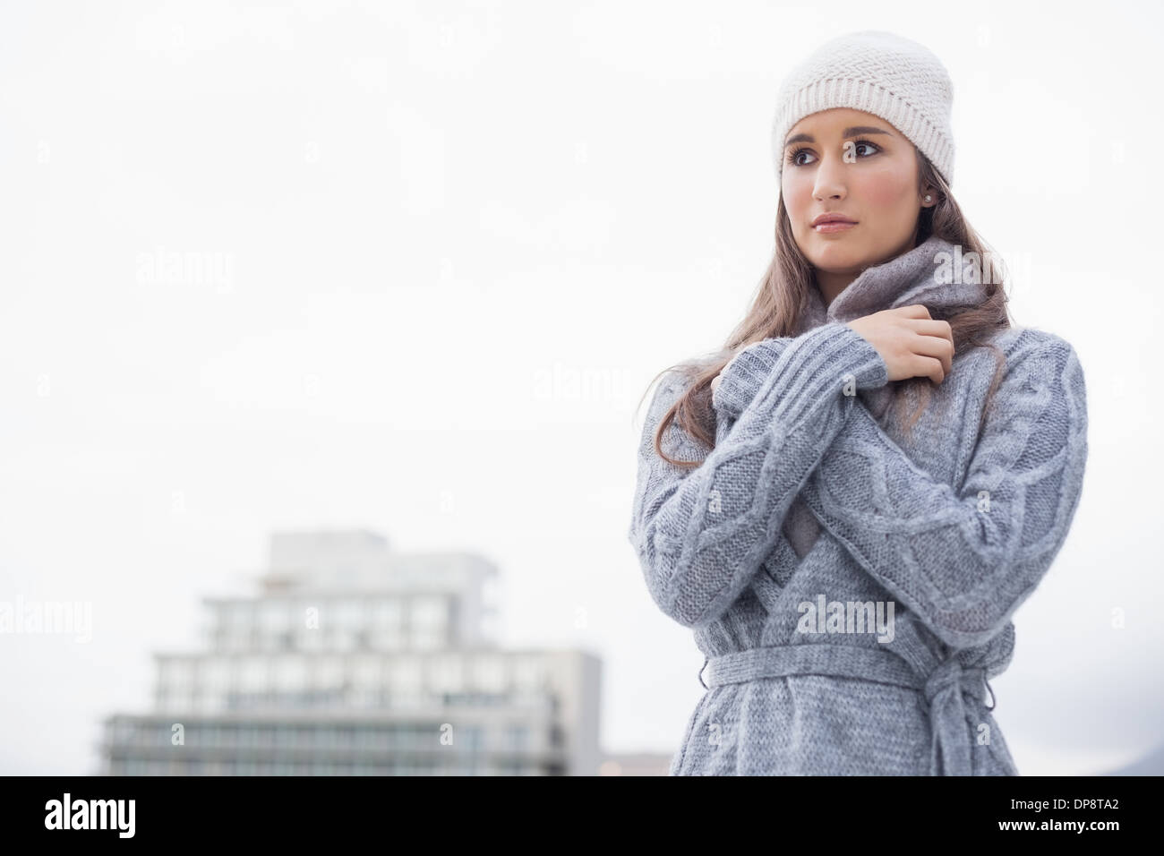 Girl shivering cold hi-res stock photography and images - Alamy