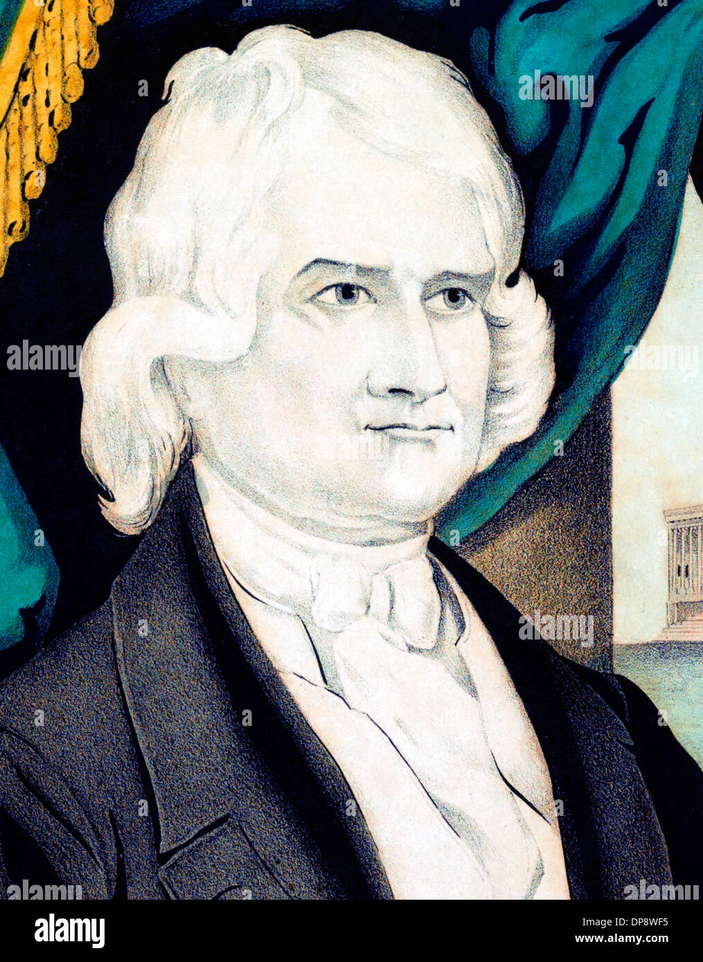 Vintage portrait of George M Dallas Stock Photo - Alamy