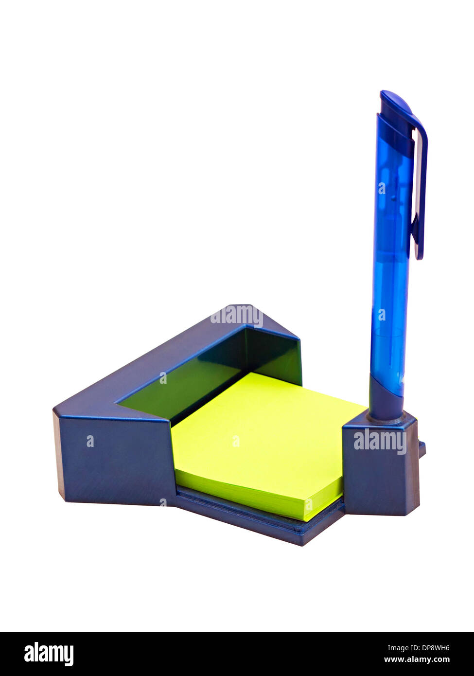 support for pen and paper to record isolated on white background Stock ...