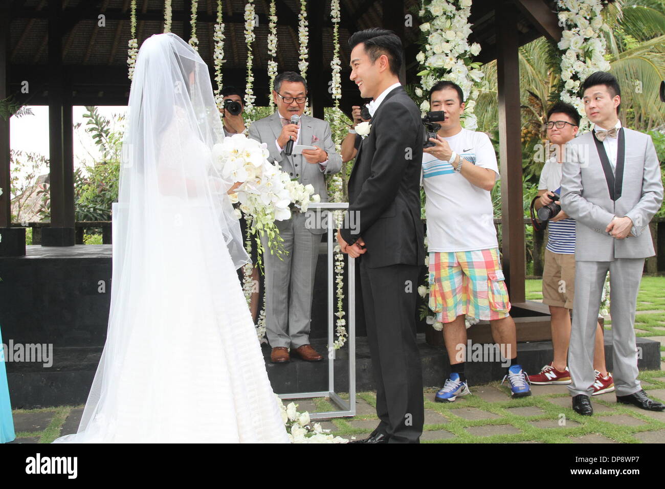 Bali Island, Indonesia. 8th Jan, 2013. Actor Hawick Lau and actress ...