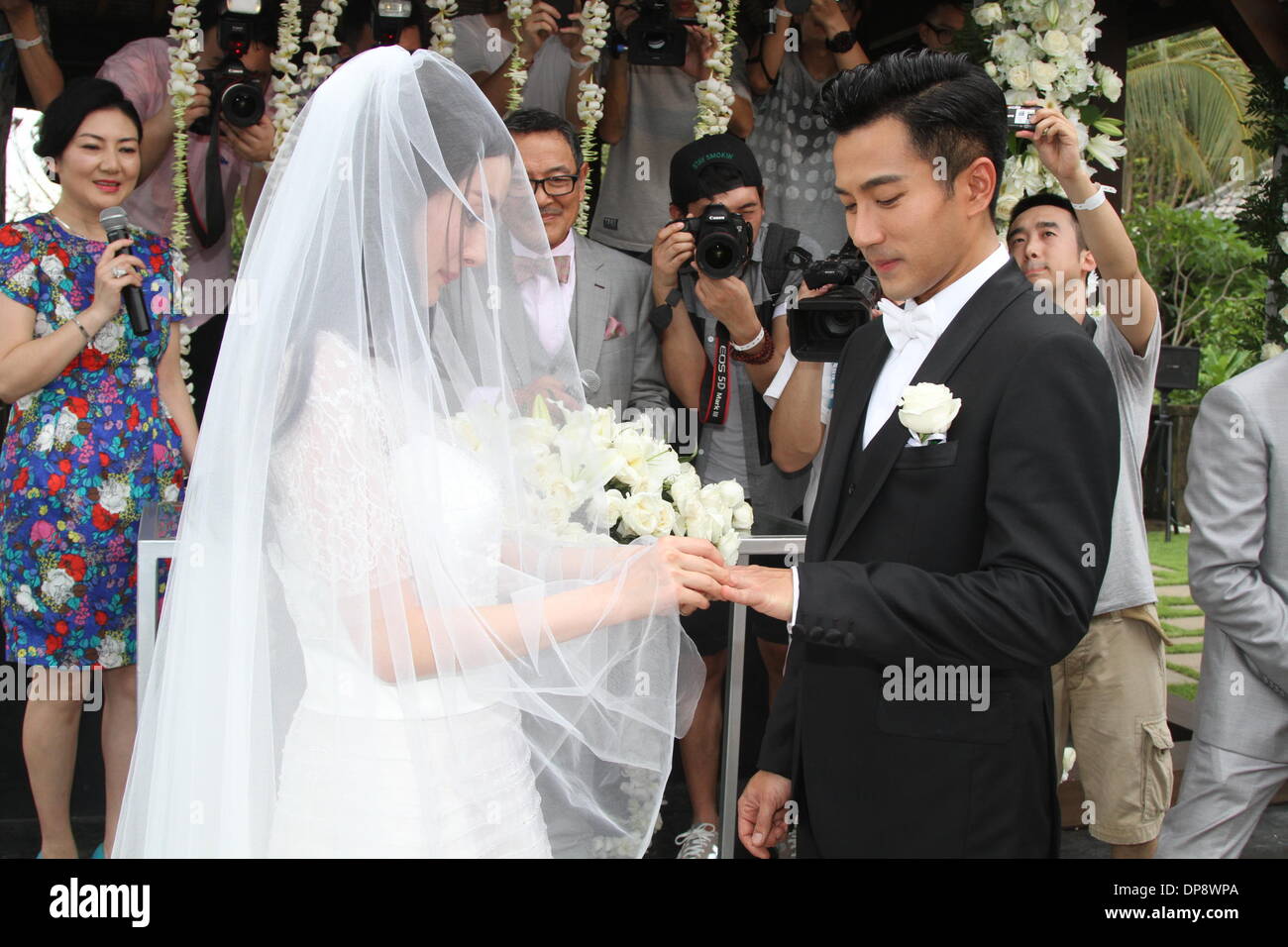 Bali Island, Indonesia. 8th Jan, 2013. Actor Hawick Lau and actress ...