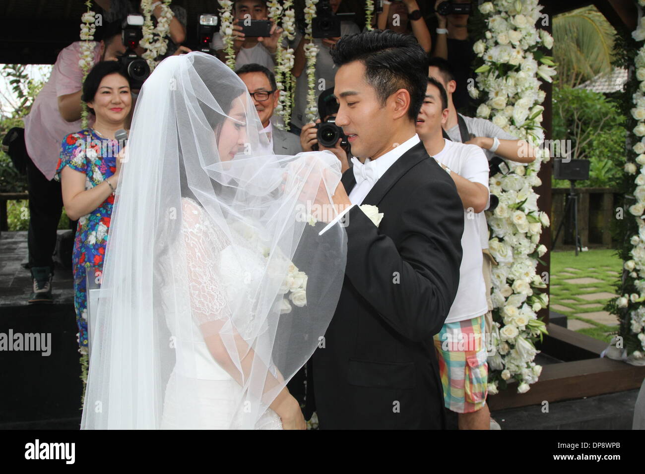 Bali Island, Indonesia. 8th Jan, 2013. Actor Hawick Lau and actress ...