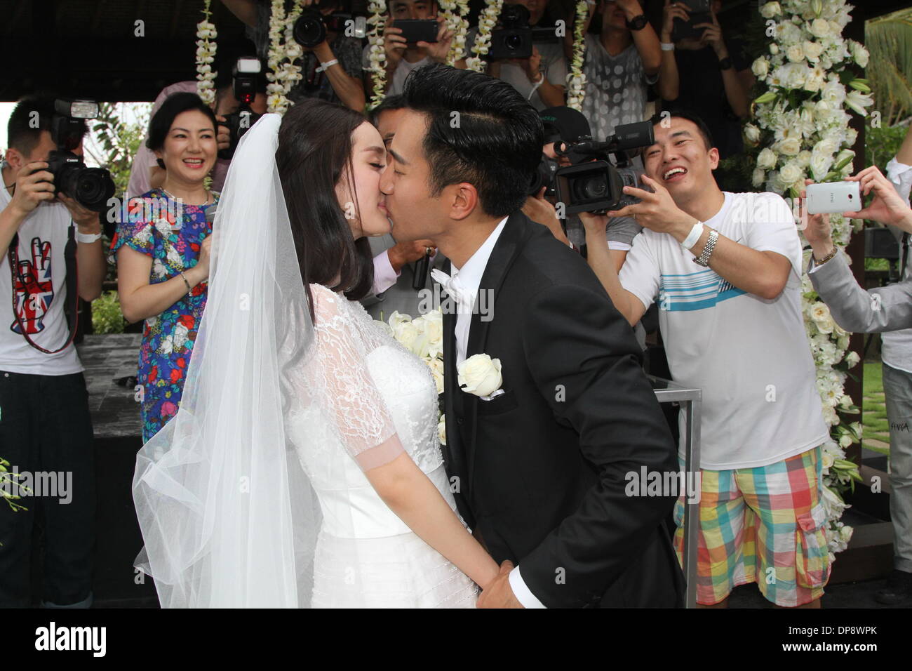 Bali Island, Indonesia. 8th Jan, 2013. Actor Hawick Lau and actress ...