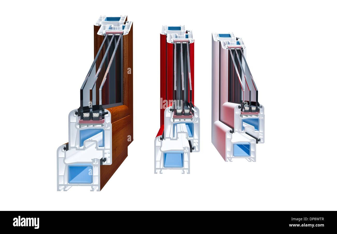 Triple window Cut Out Stock Images & Pictures - Alamy