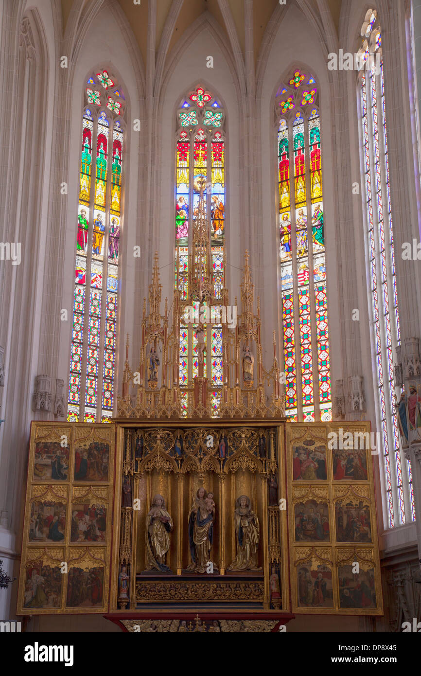 Interior of Cathedral of St Elizabeth, Kosice, Kosice Region, Slovakia ...