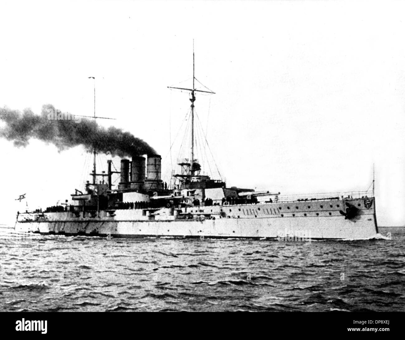 The ship of the Nassau class S.M.S. (German abbreviation for "His ...