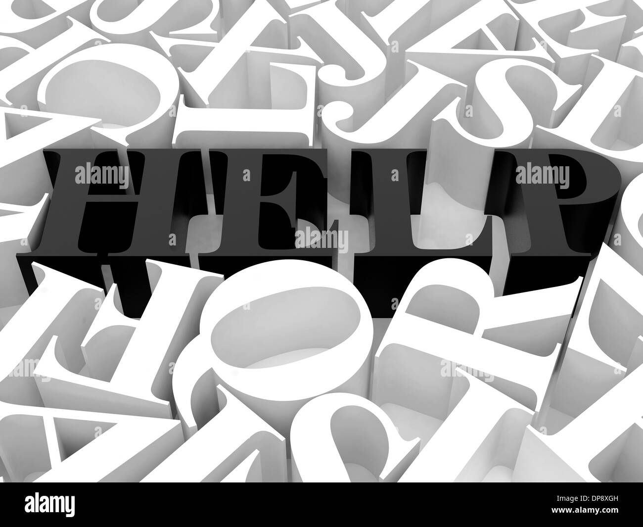 High resolution image. 3d rendered illustration. Background of alphabet ...