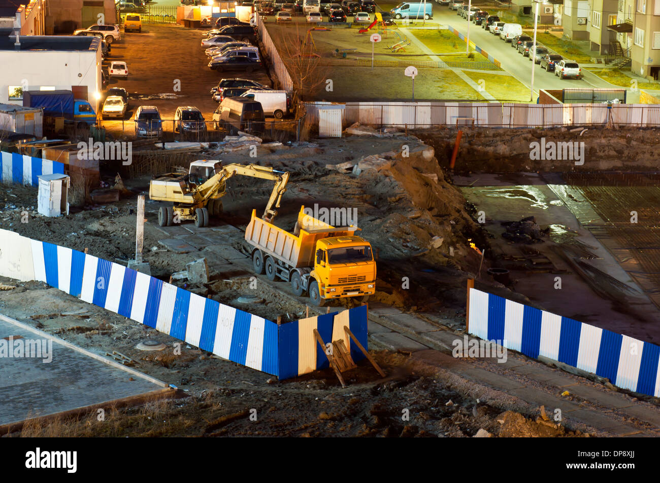 Construction headlights hi-res stock photography and images - Alamy