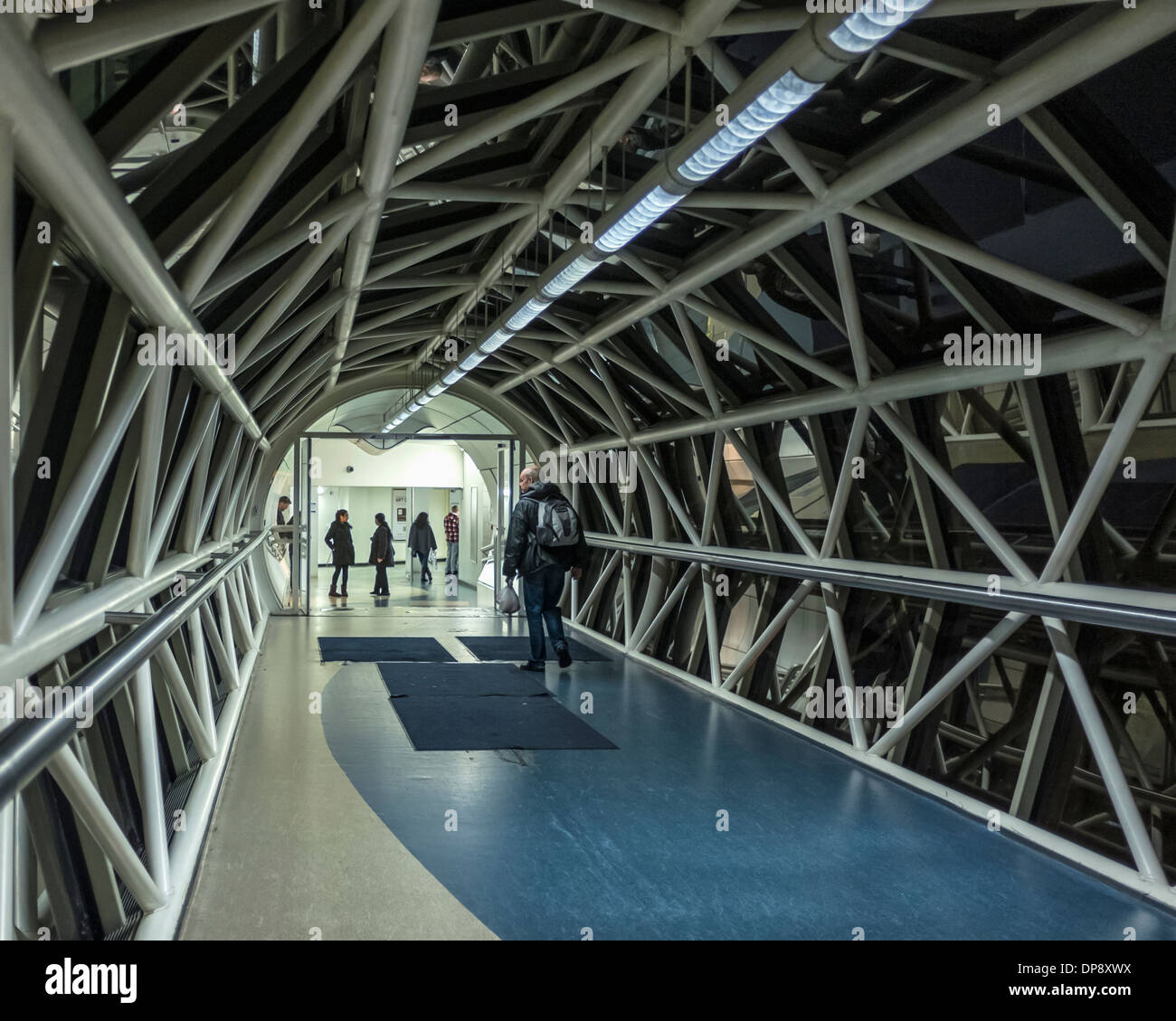 Pedestrian bridge for shoppers between the Bentall Shopping Mall and ...