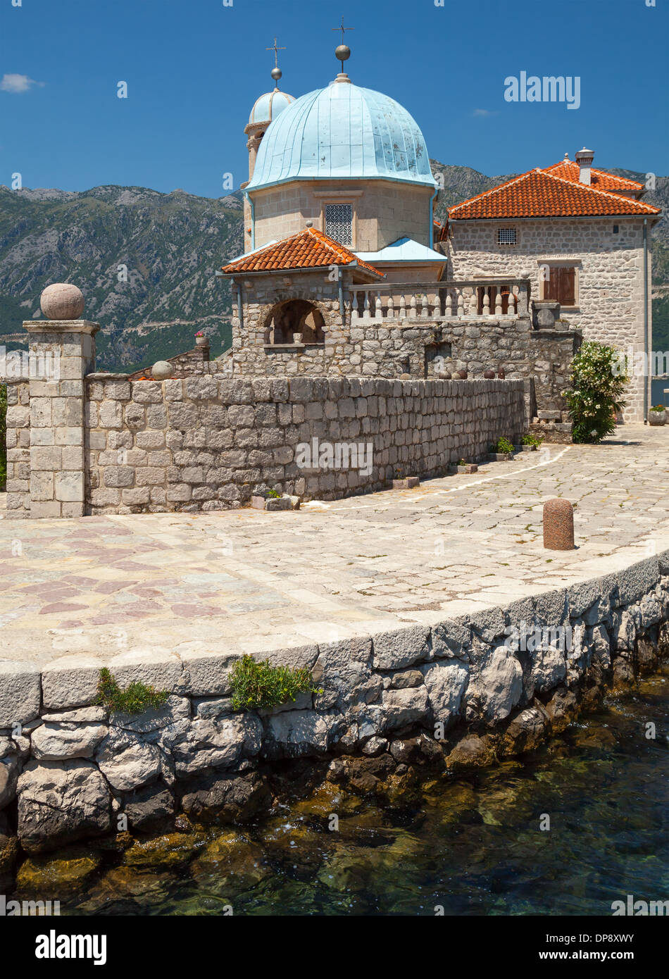 Ancient church on small island in Kotor Bay, Montenegro Stock Photo - Alamy