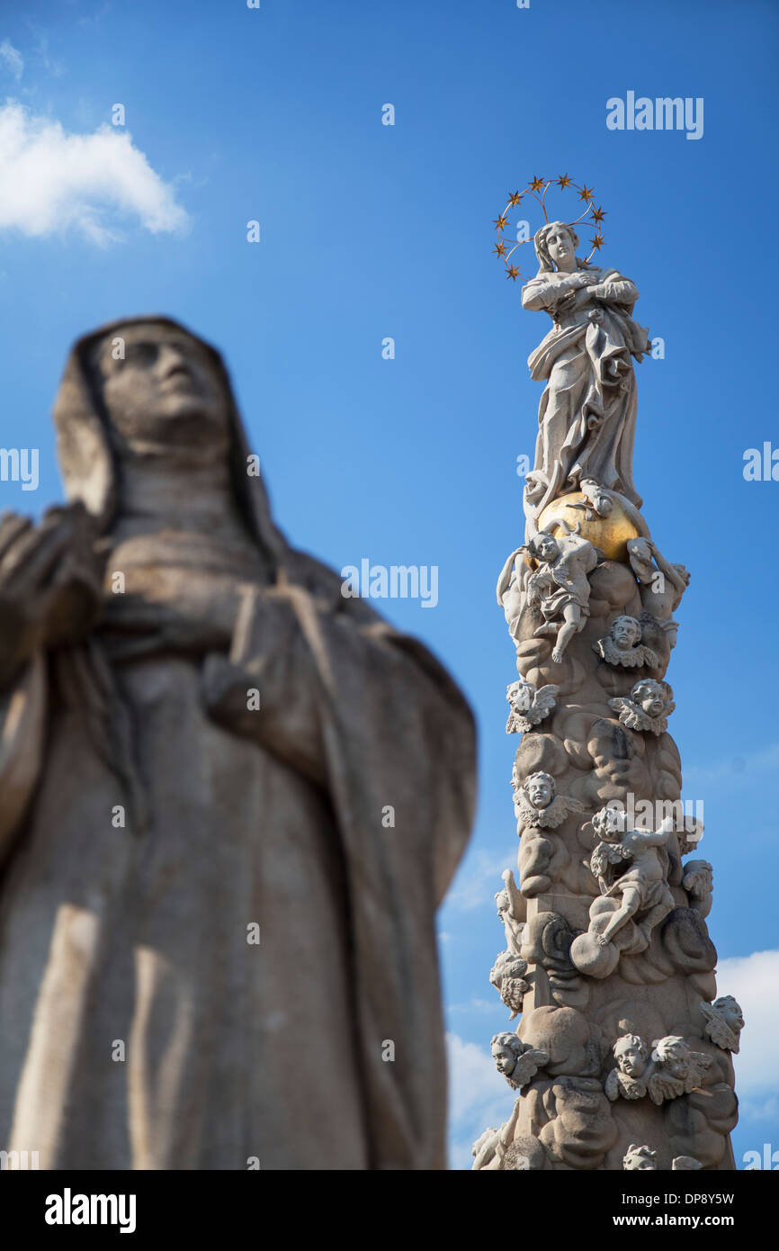 Plague Column in Hlavne Nam (Main Square), Kosice, Kosice Region ...