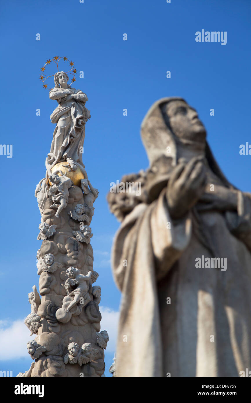 Plague Column in Hlavne Nam (Main Square), Kosice, Kosice Region ...