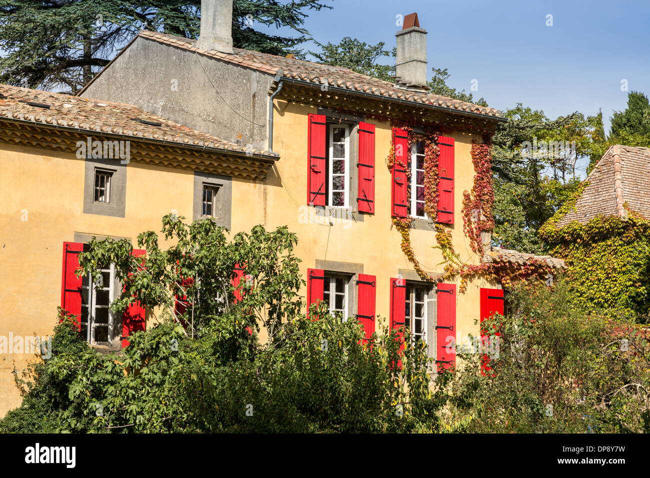 French architecture traditional house shutters hi-res stock photography ...