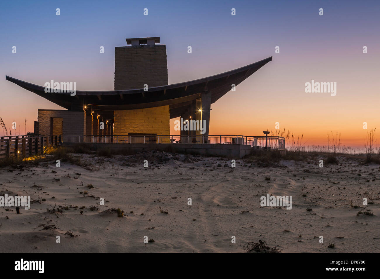 Pavilion including concessions, shower and restroom facilities at Gulf ...