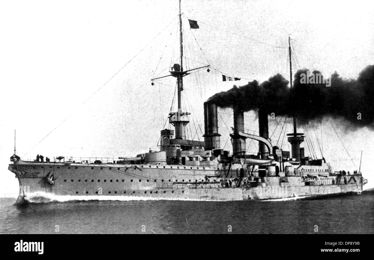 The armoured cruiser S.M.S. (German abbreviation for "His Majesty's ...