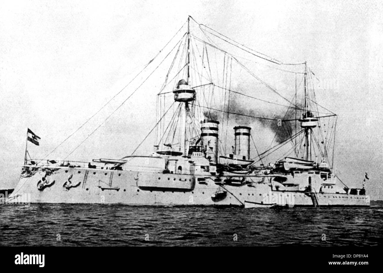 Armoured cruiser 'S.M.S. (German abbreviation for His Majesty's Ship ...