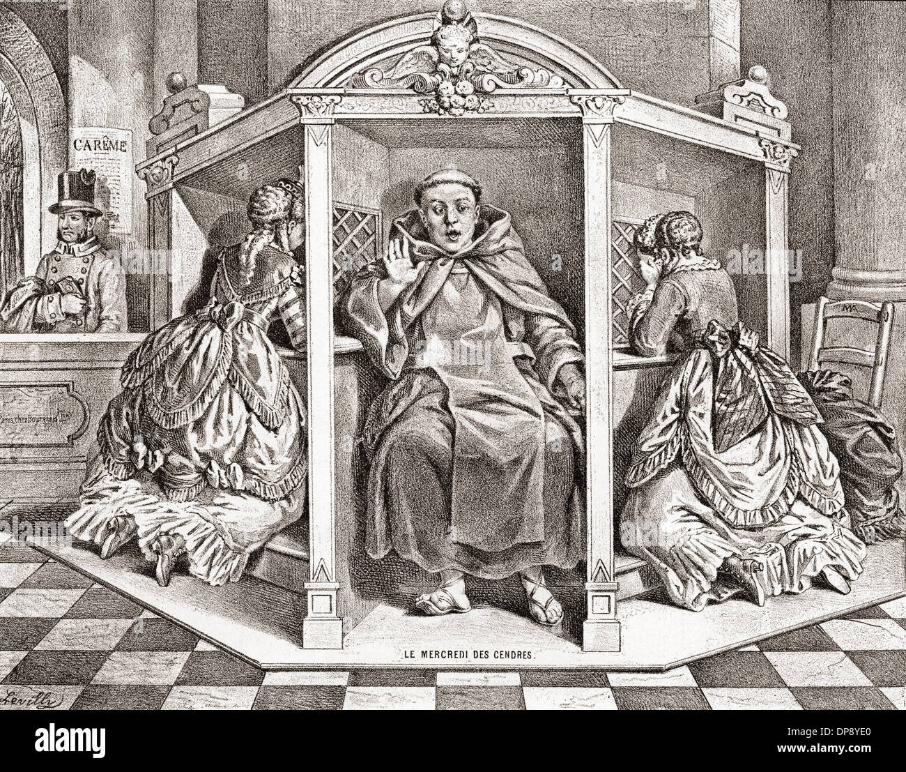 Catholic priest confession hi-res stock photography and images - Alamy