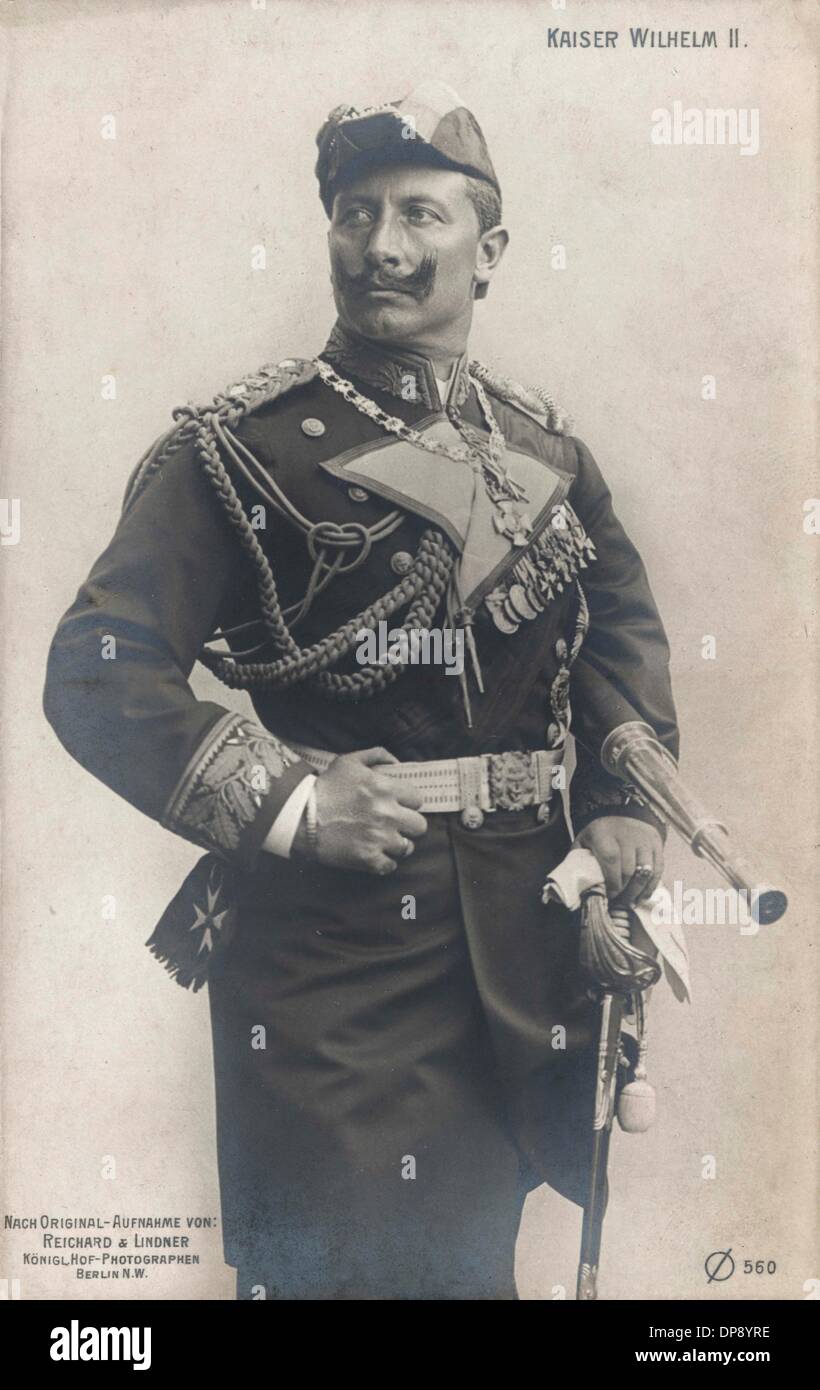 Wilhelm II. of Prussia (1859-1941), German Emperor and King of Prussia ...