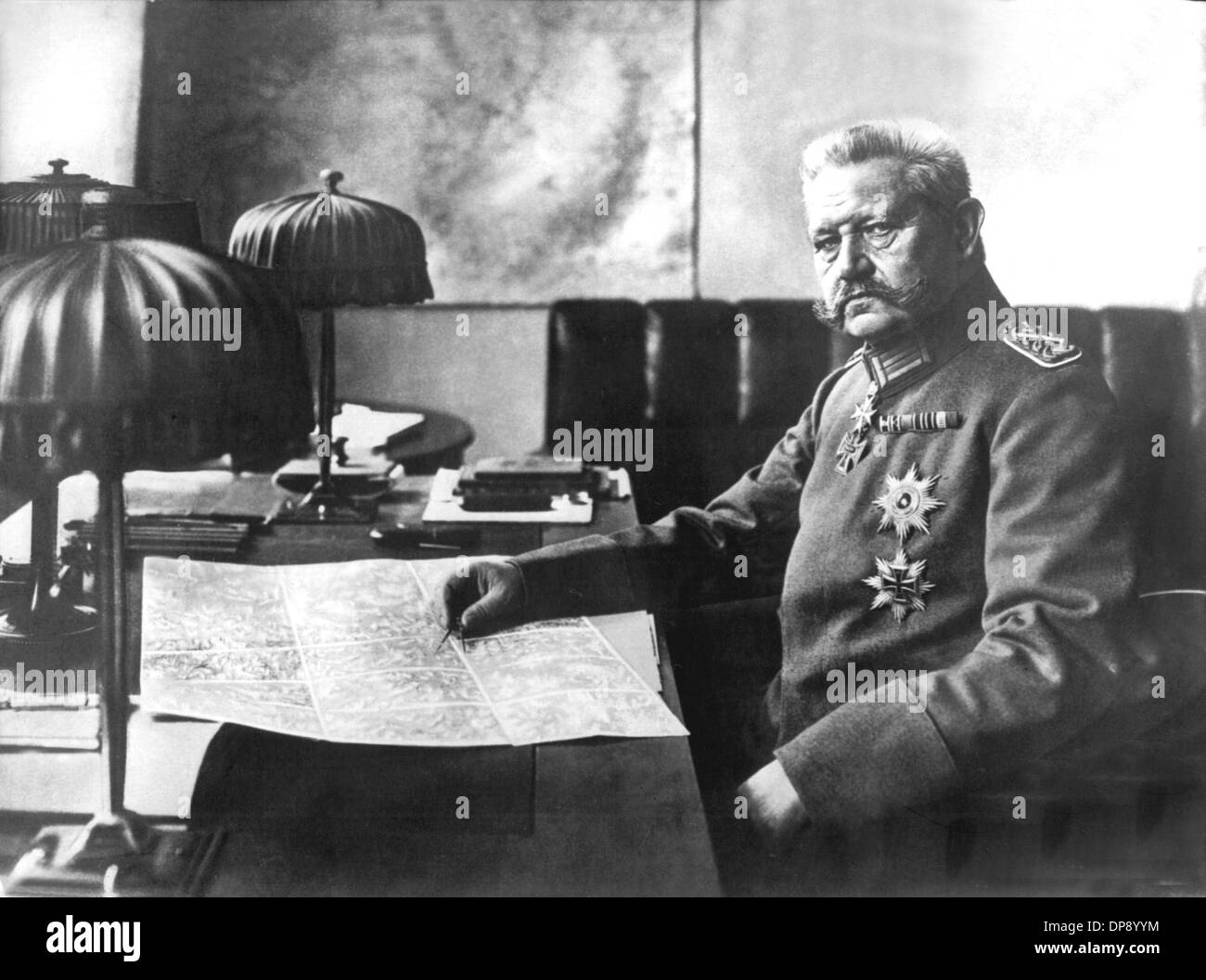 General Field Marshal Paul von Hindenburg, German military leader, in ...