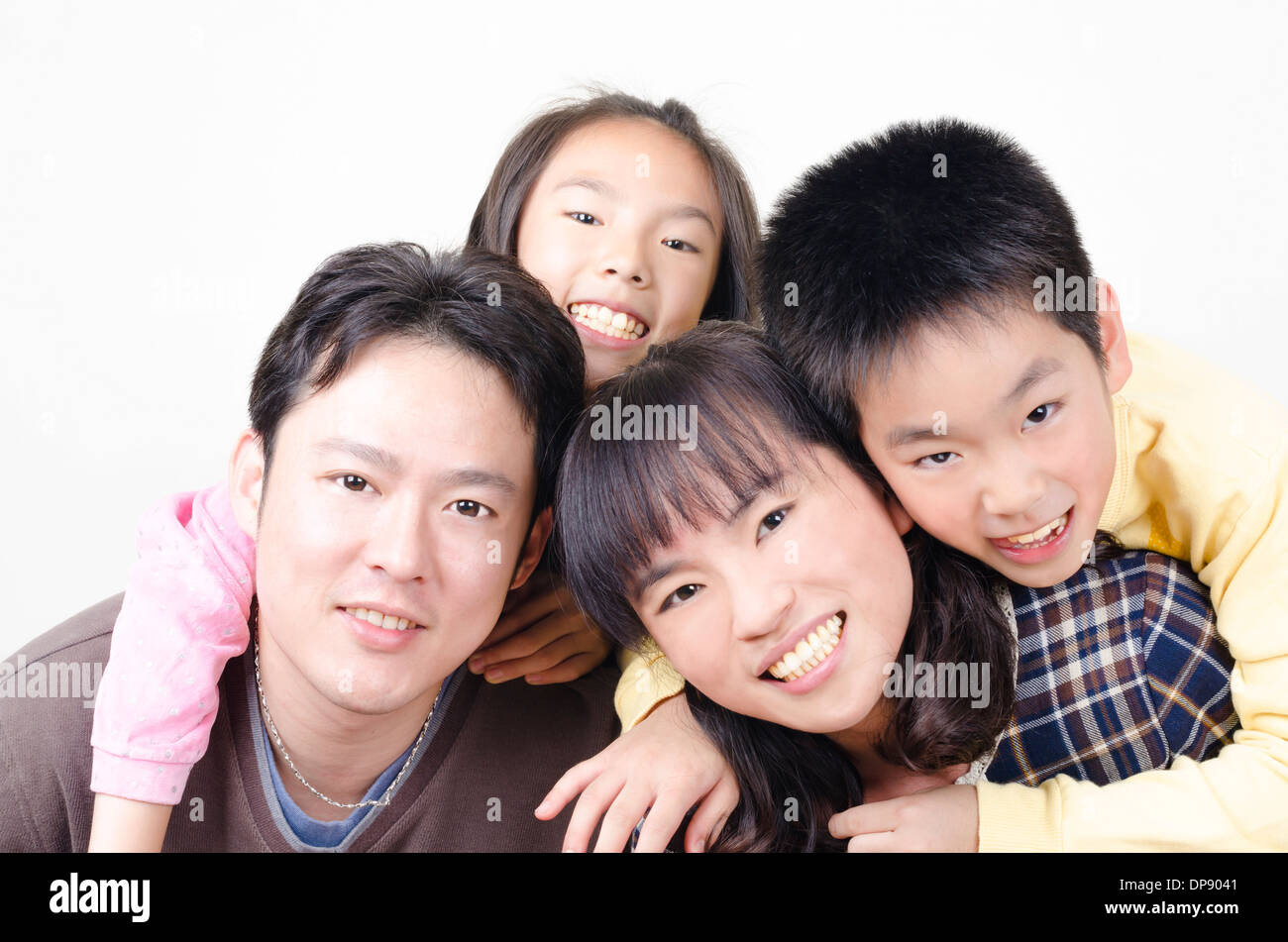 Happy family portrait Stock Photo - Alamy