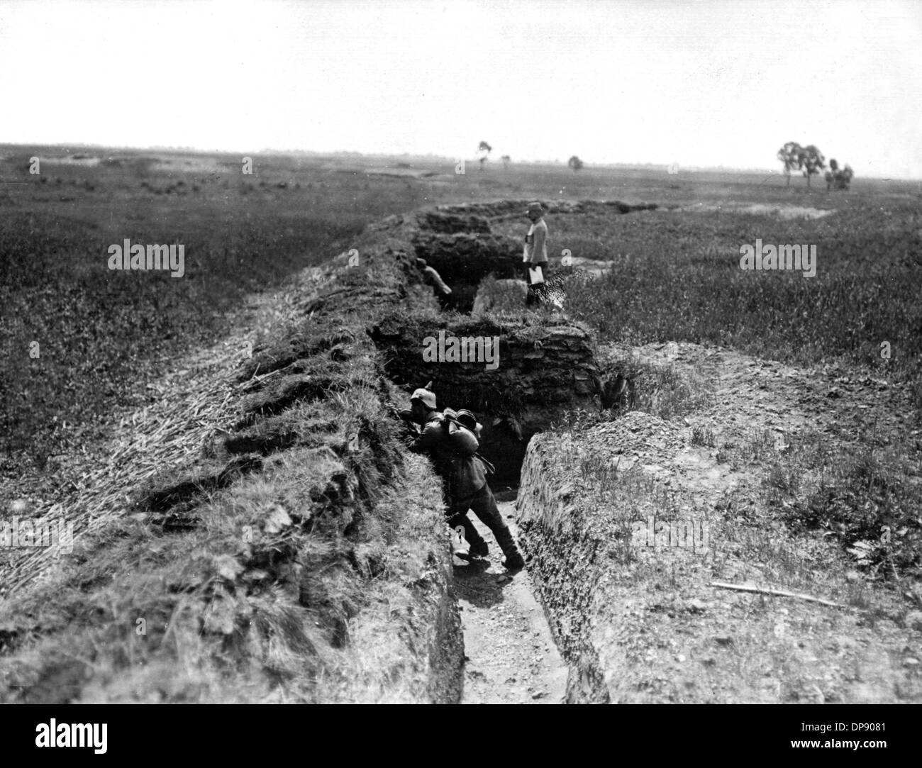 Trench view Black and White Stock Photos & Images - Alamy