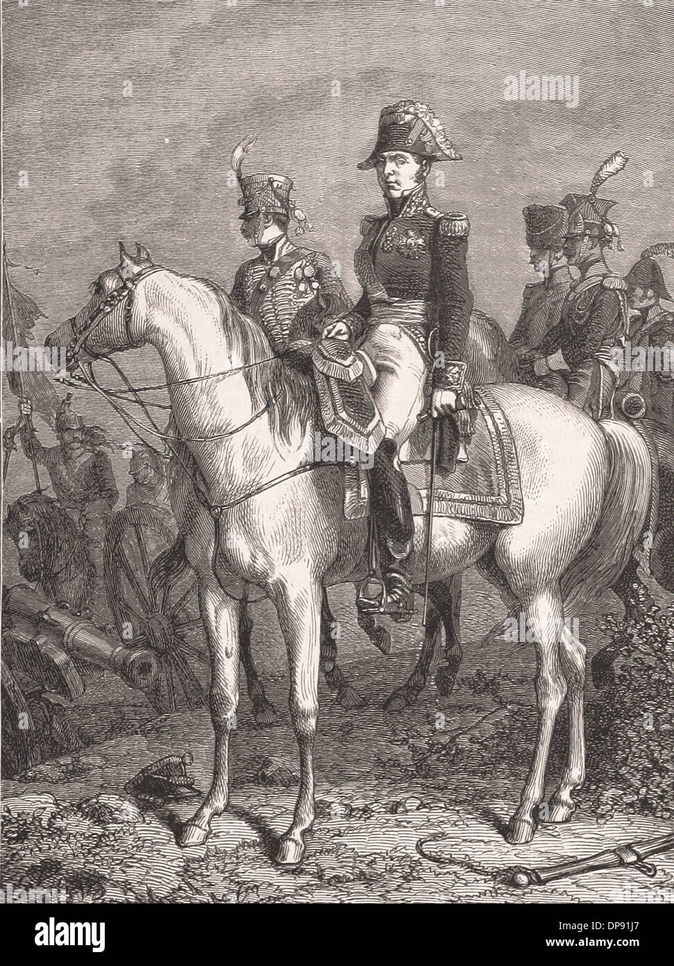 Le Marechal VICTOR- French Engraving XIX th Century Stock Photo - Alamy
