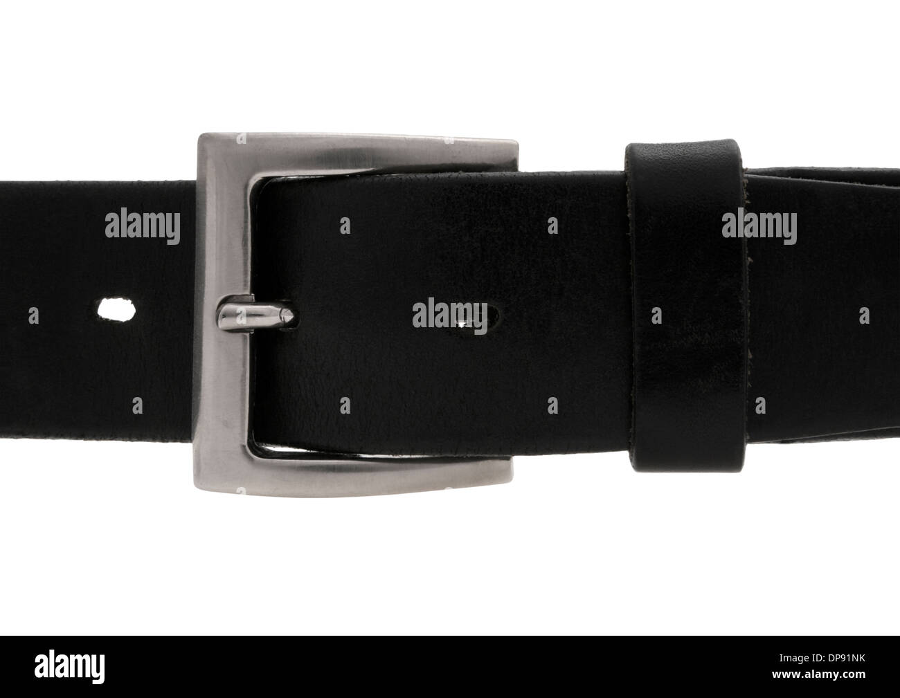 Belt buckle on white background Stock Photo - Alamy